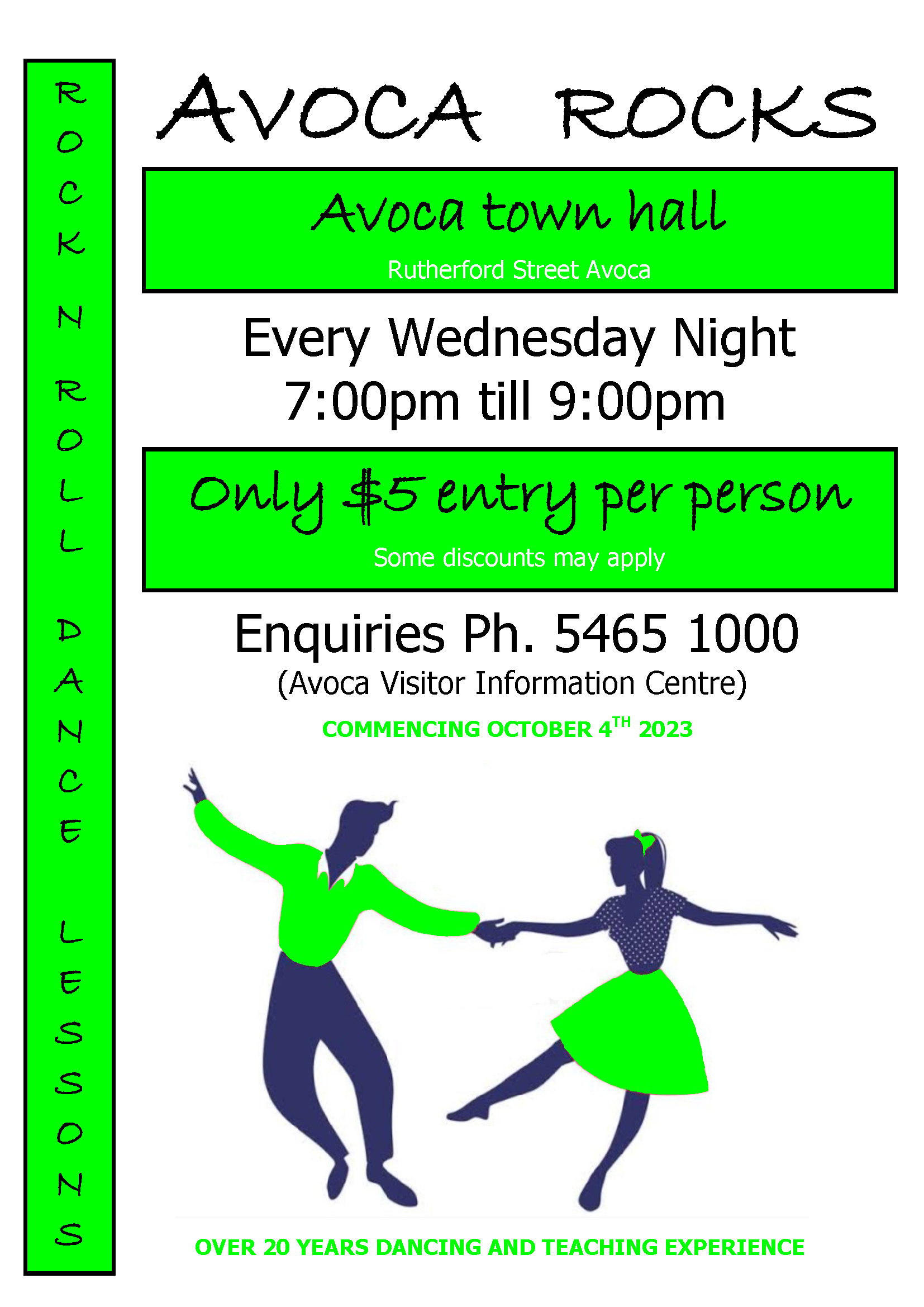 Avoca Rock n Roll Dance Lessons - Pyrenees Shire Council